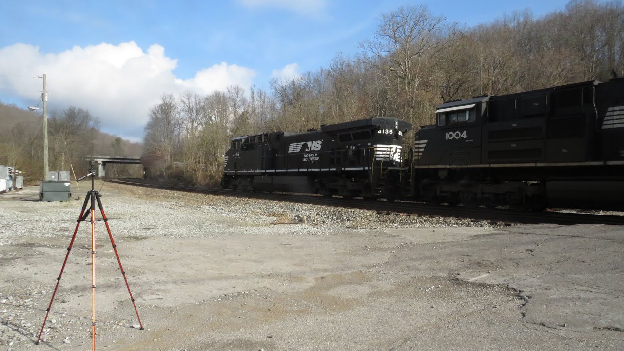 A monster long Norfolk Southern 178 heading thru Lancing Tennessee ...