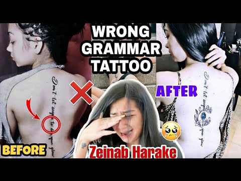 THE STORY BEHIND ZEINAB HARAKE'S WRONG GRAMMAR TATTOO (NAUNGKAT NANAMAN ...