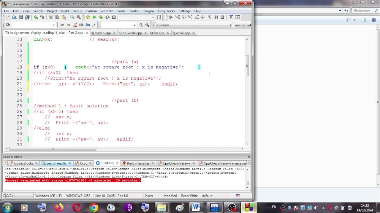 6) Assignement, display, reading, if, else - Part 2 - YouTube