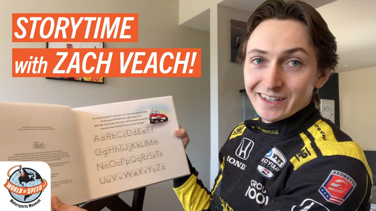 IndyCar Driver, Zach Veach, Reads Us a Story - YouTube