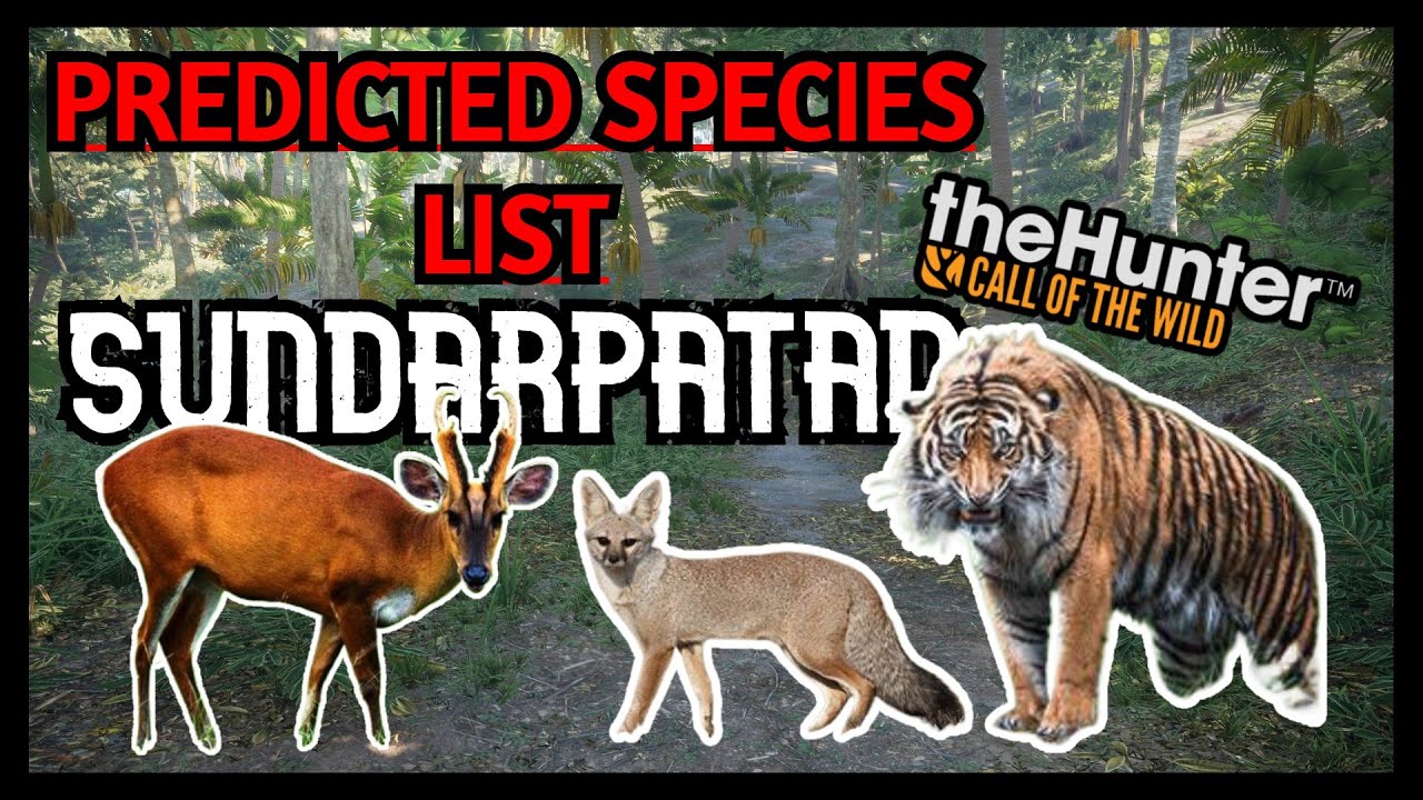 PREDICTED species list for SUNDARPATAN!! | TheHunter Call of the wild ...