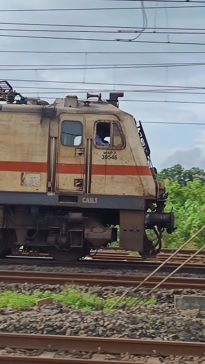 22221 Mumbai CSMT Nizamuddin Push-pull Rajdhani Express skips diva - YouTube