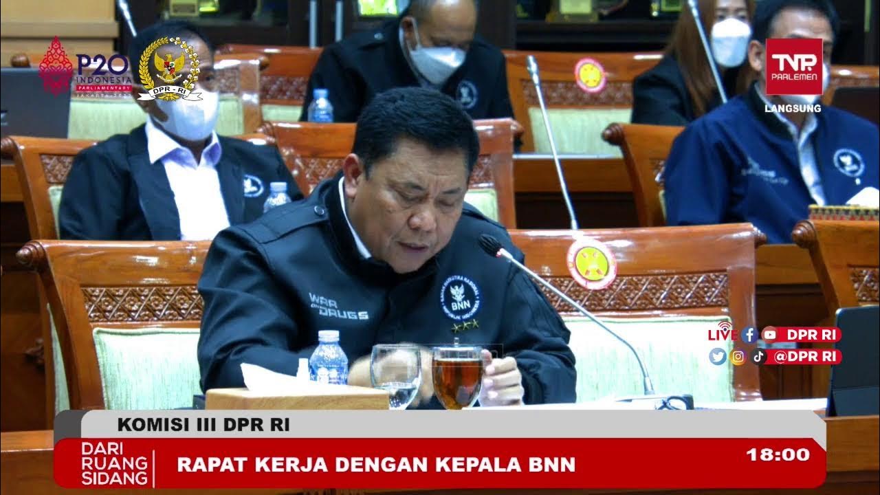 LIVE STREAMING - KOMISI III DPR RI RAPAT KERJA DENGAN BNN RI - YouTube