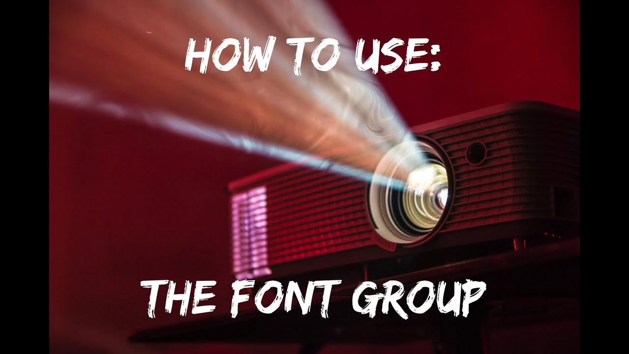 How to Use The Font Group In MS Powerpoint - YouTube