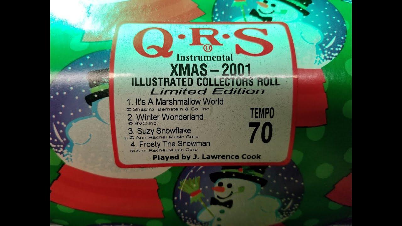 Christmas 2001 Collector Roll with 4 Christmas song arrangements. - YouTube