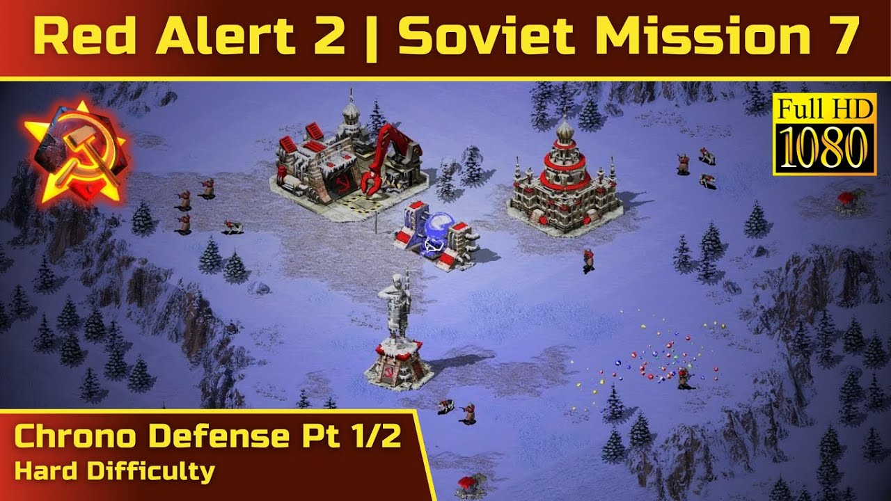 C&C Red Alert 2 Soviet Mission 7: Chrono Defense Pt 1/2 - Hard - 1080p ...