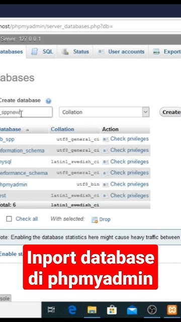 import database phpmyadmin #shorts - YouTube