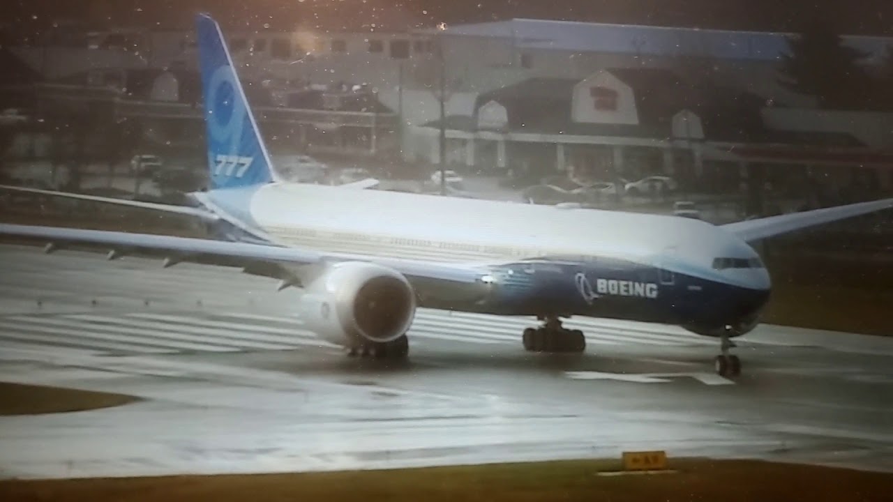 Boeing 777X First Take Off January 25, 2020 - YouTube