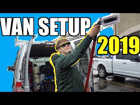 Basic Window Cleaner Van Setup Full "TOOLS WALKTHROUGH" 💦 Tutorial 2019 ...