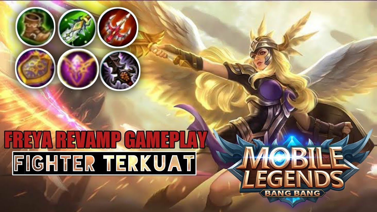 FREYA GAMEPLAY MLBB - HERO FIGHTER TERKUAT UNTUK SOLO LANE - YouTube