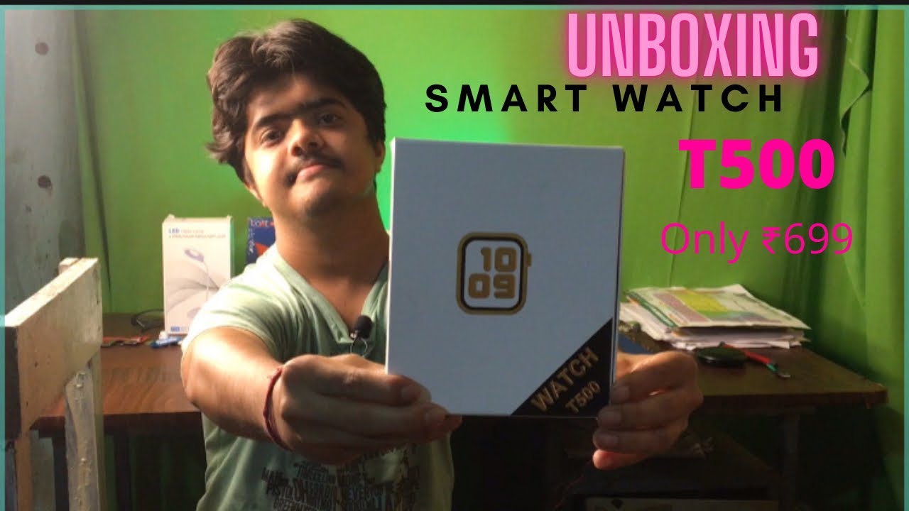 T500 smartwatch unboxing and review || only 699😱 | t500 smartwatch copy ...