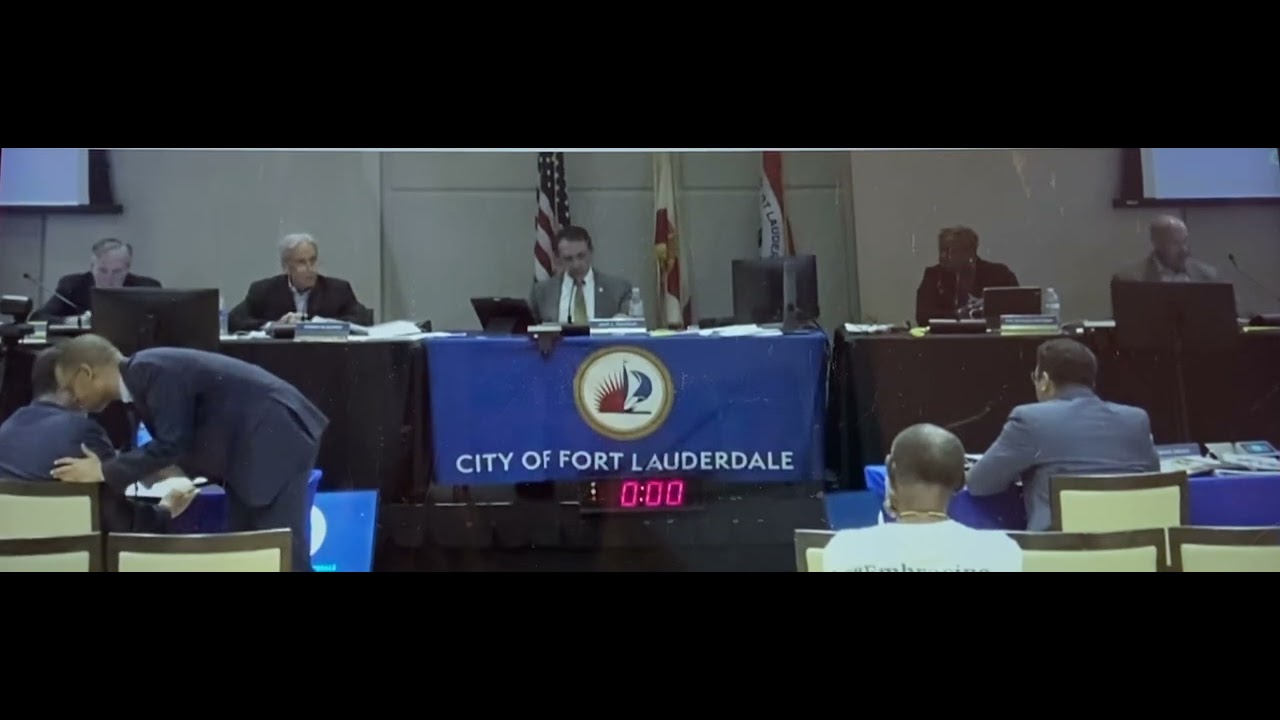 Fort Lauderdale City Commissioner Steven Glassman's remarks on the FL ...