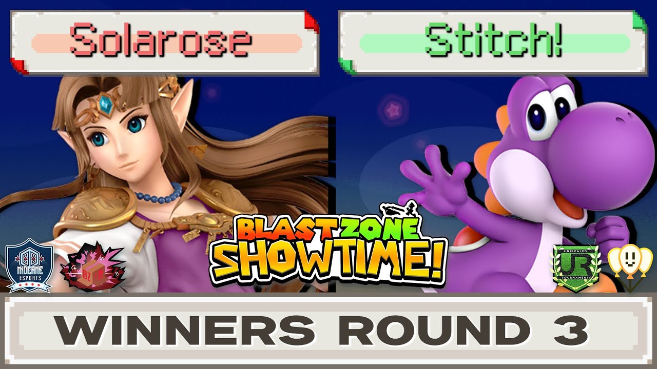 Solarose (Zelda) vs Stitch! (Yoshi) Blast Zone: SHOWTIME! WINNERS ROUND ...