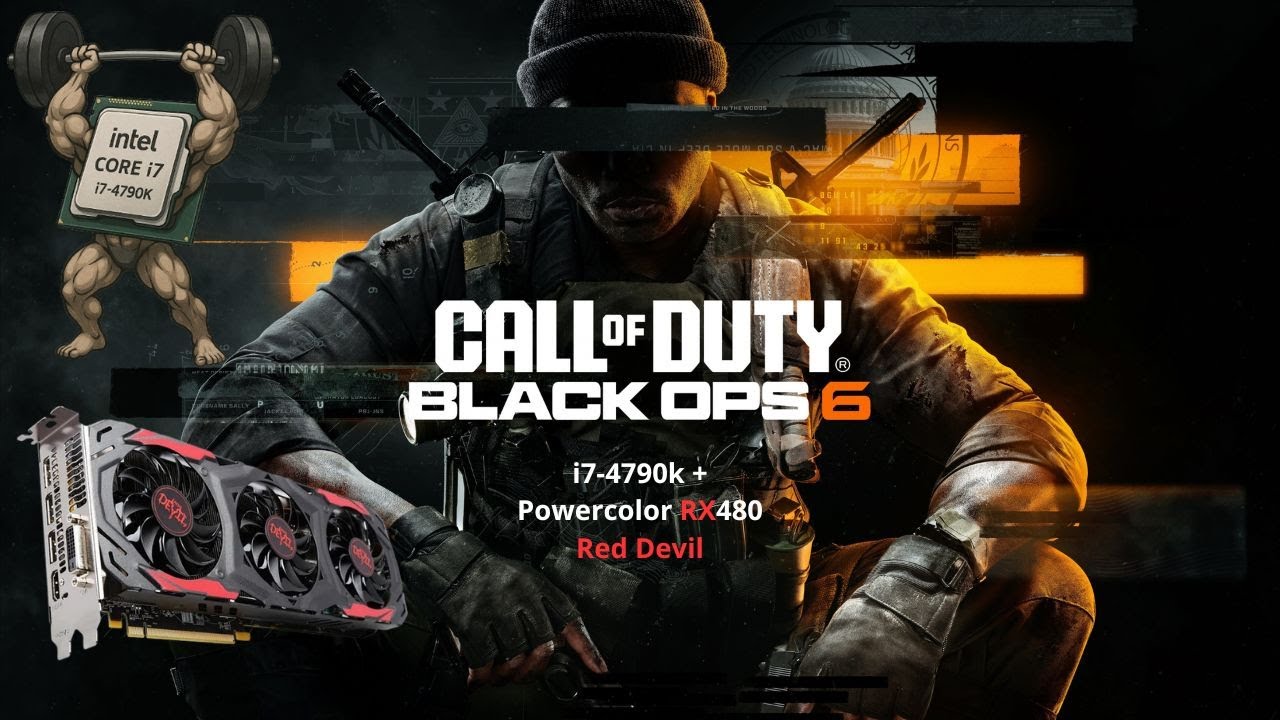 Call of Duty: Black Ops 6 on i7-4790k and RX480 Red Devil - YouTube
