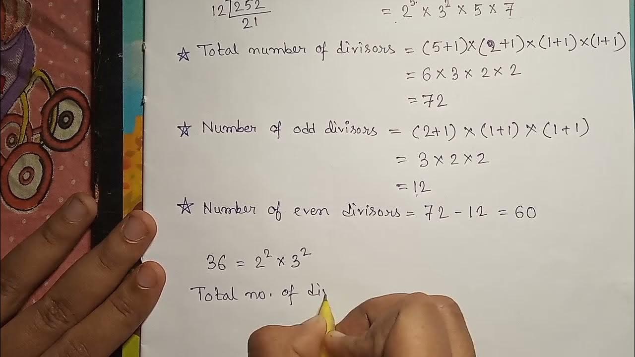 NUMBER OF DIVISORS ||SUM OF DIVISORS || PRODUCT OF DIVISORS || - YouTube