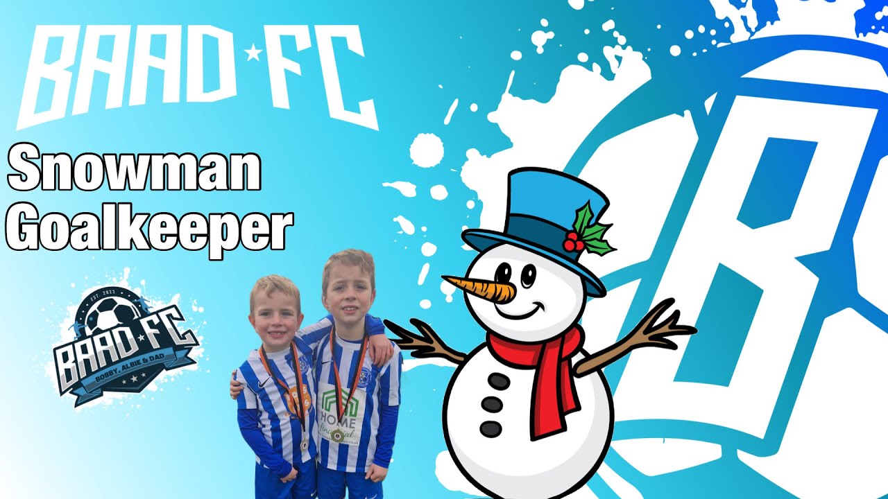 FOOTBALL IN THE SNOW!! SNOWMAN GOAL KEEPER! - YouTube