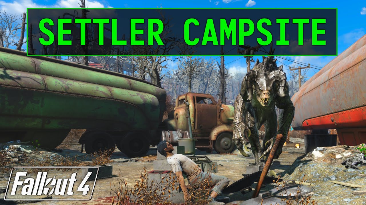 Fallout 4 | Settler Campsite - YouTube
