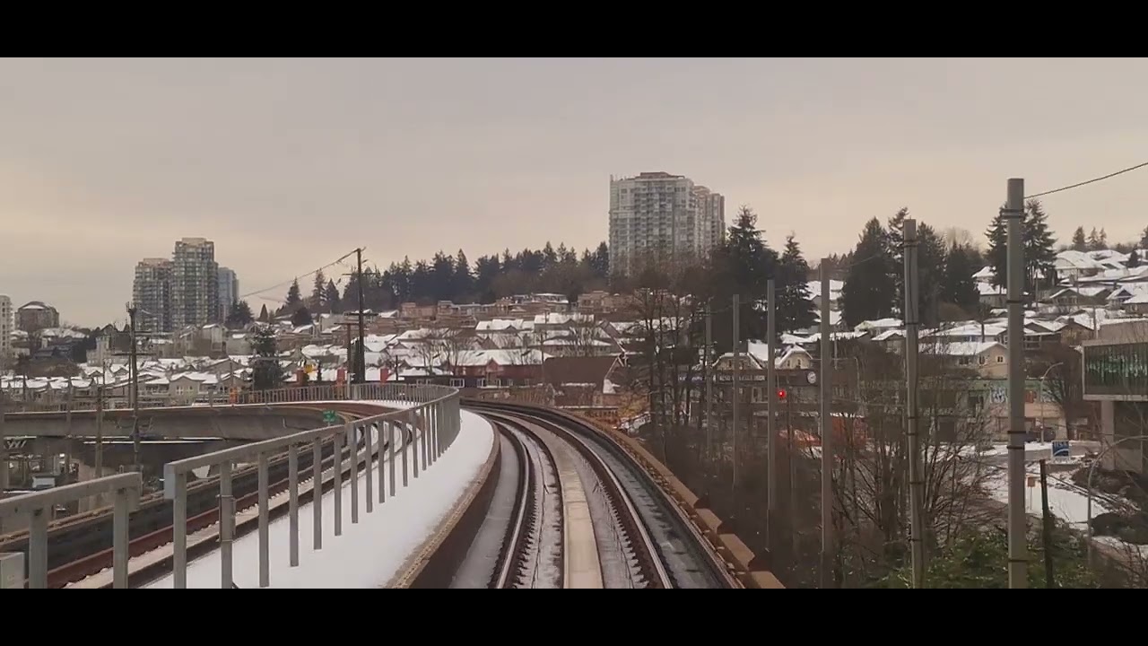 This is also from lougheed station to columbia station the Skytrain ...