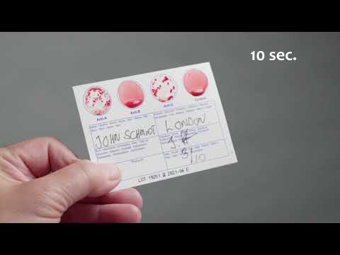 Blood typing ELDON HOME KIT 2511