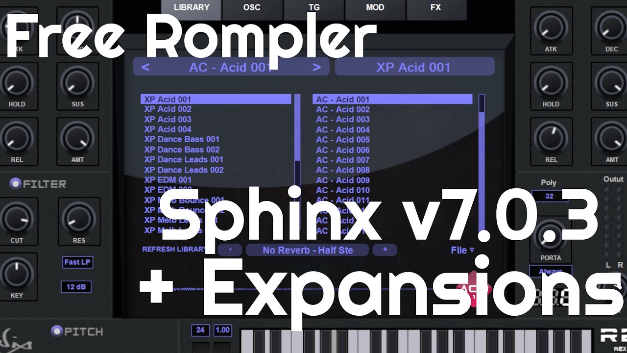 Free Rompler - Sphinx v7.0.3 + Expansions by Infected Sounds (No ...