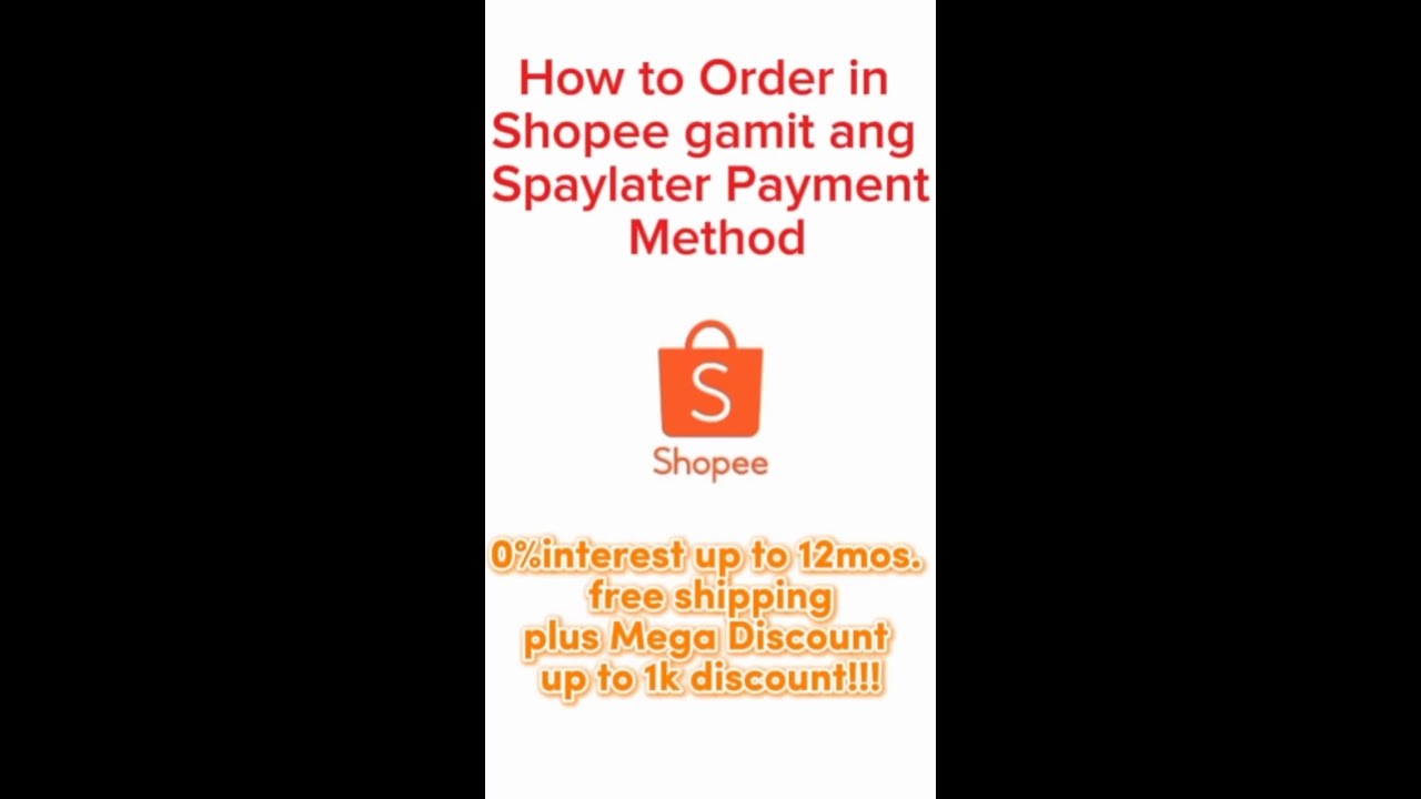How to order in Shopee Using Spaylater Payment Method - YouTube