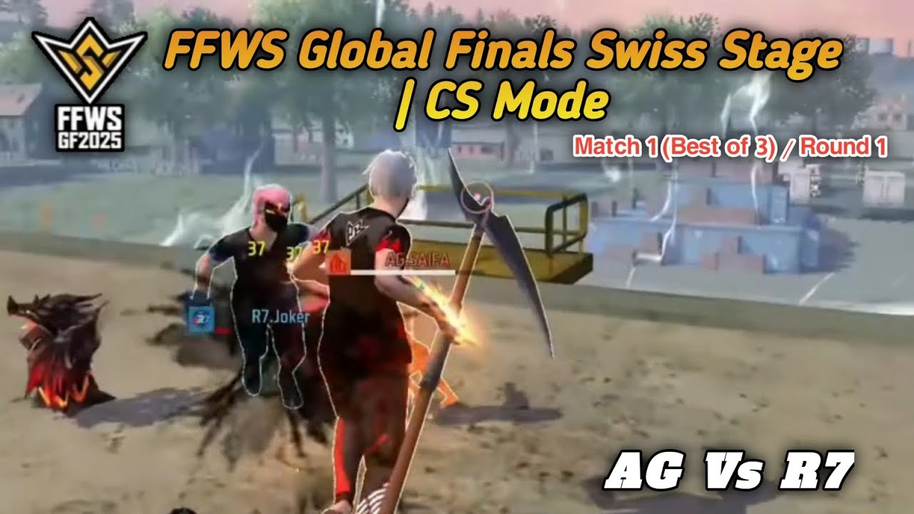 ALL GAMERS GLOBAL VS MOVISTAR R7 | SWISS STAGE OF CS MODE 🔥 | FFWS GF ...