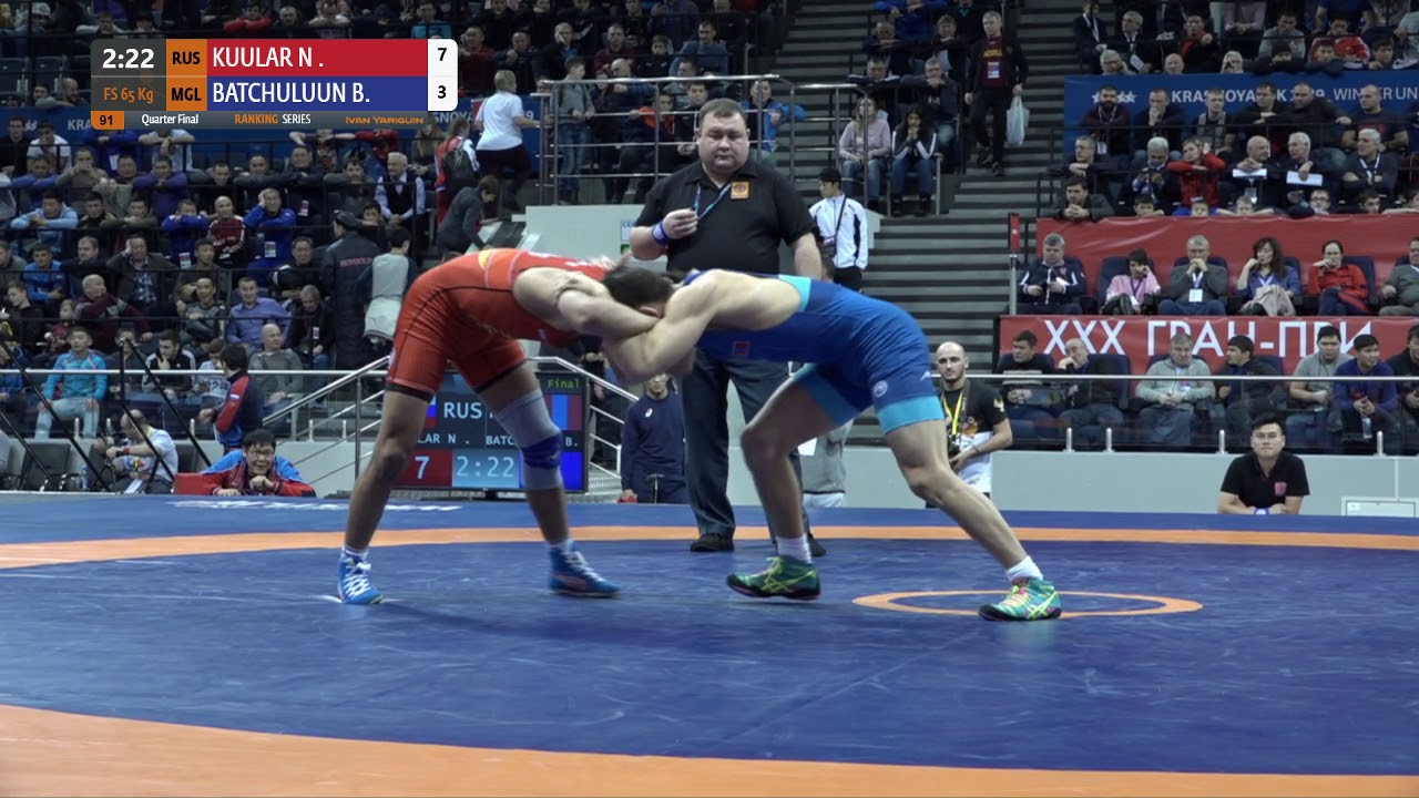 1/4 FS - 65 kg: N. KUULAR (RUS) v. B. BATCHULUUN (MGL) - YouTube