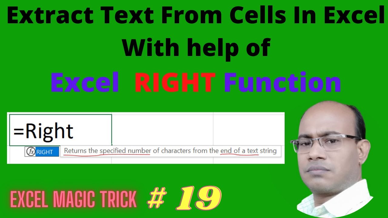 How To Use RIGHT Function In Excel Extract Text From Cells In Excel how-to-use-right-function-in-excel-extract-text-from-cells-in-excel