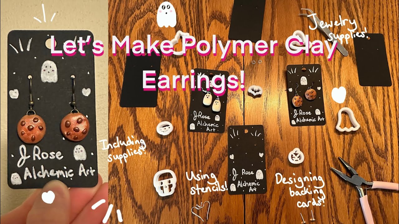 Let’s Make Polymer Clay Earrings! Includes Supplies, Earring Backing ...