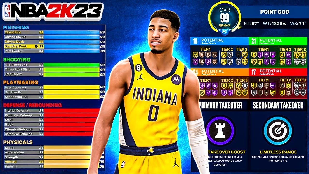 6’7 TYRESE HALIBURTON “POINT GOD” Build in NBA 2K23 is INSANE.. - YouTube