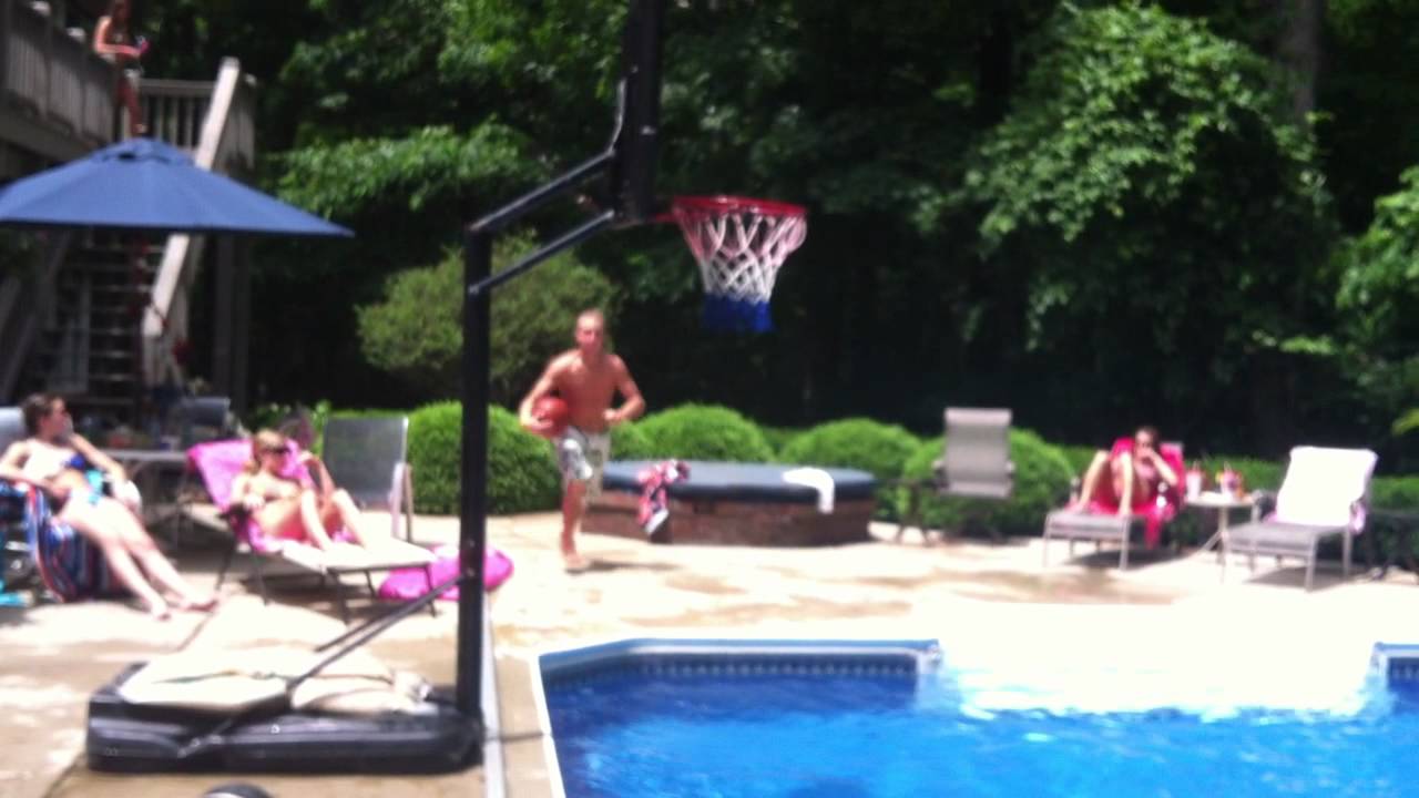 Pool Basketball - "LeBron James" Throw Down #WhiteBoyProblems - YouTube
