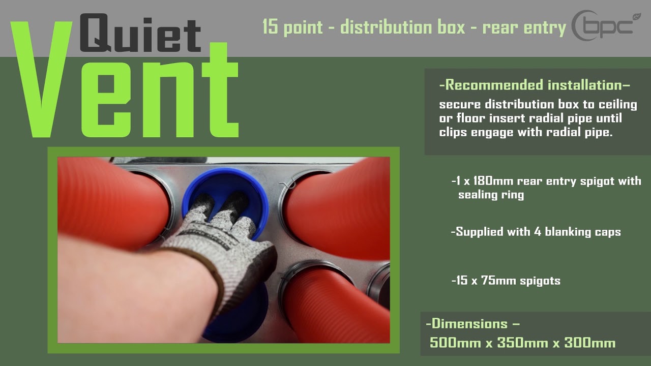 Quiet Vent - 15 Point Distribution Box - Installation Guide - YouTube