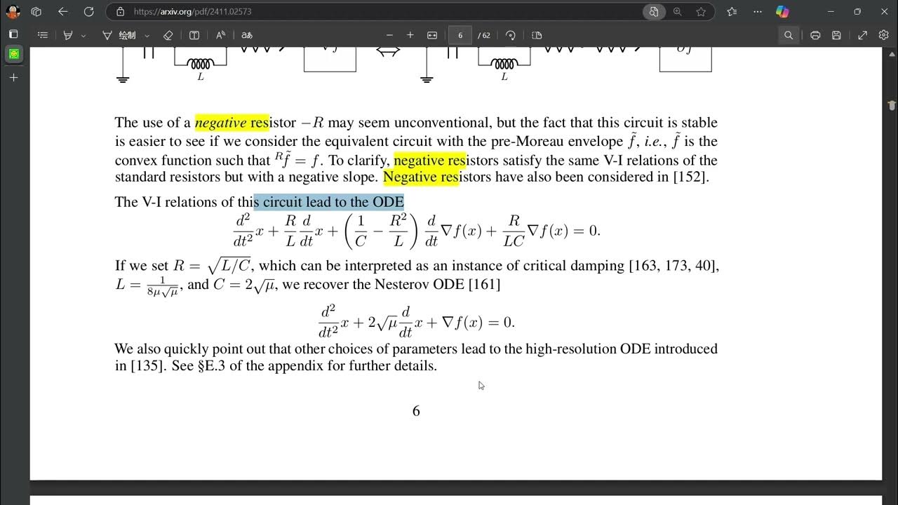 Optimization Algorithm Design via Electric Circuits - YouTube