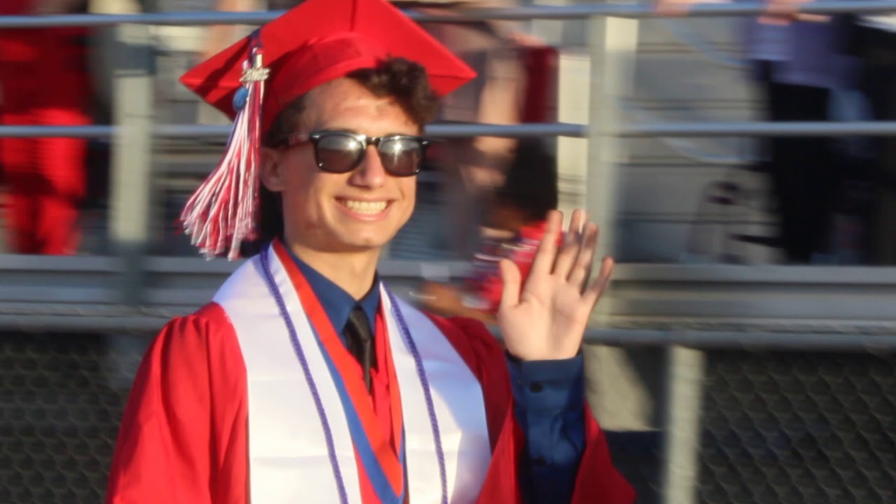 Ben walking in at graduation - YouTube