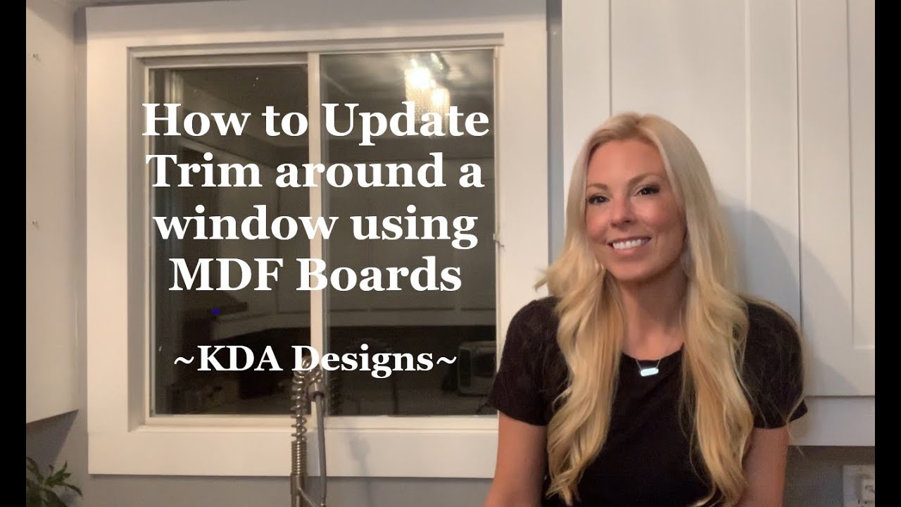 DIY - How to update Trim around a Window - KDA Designs - YouTube