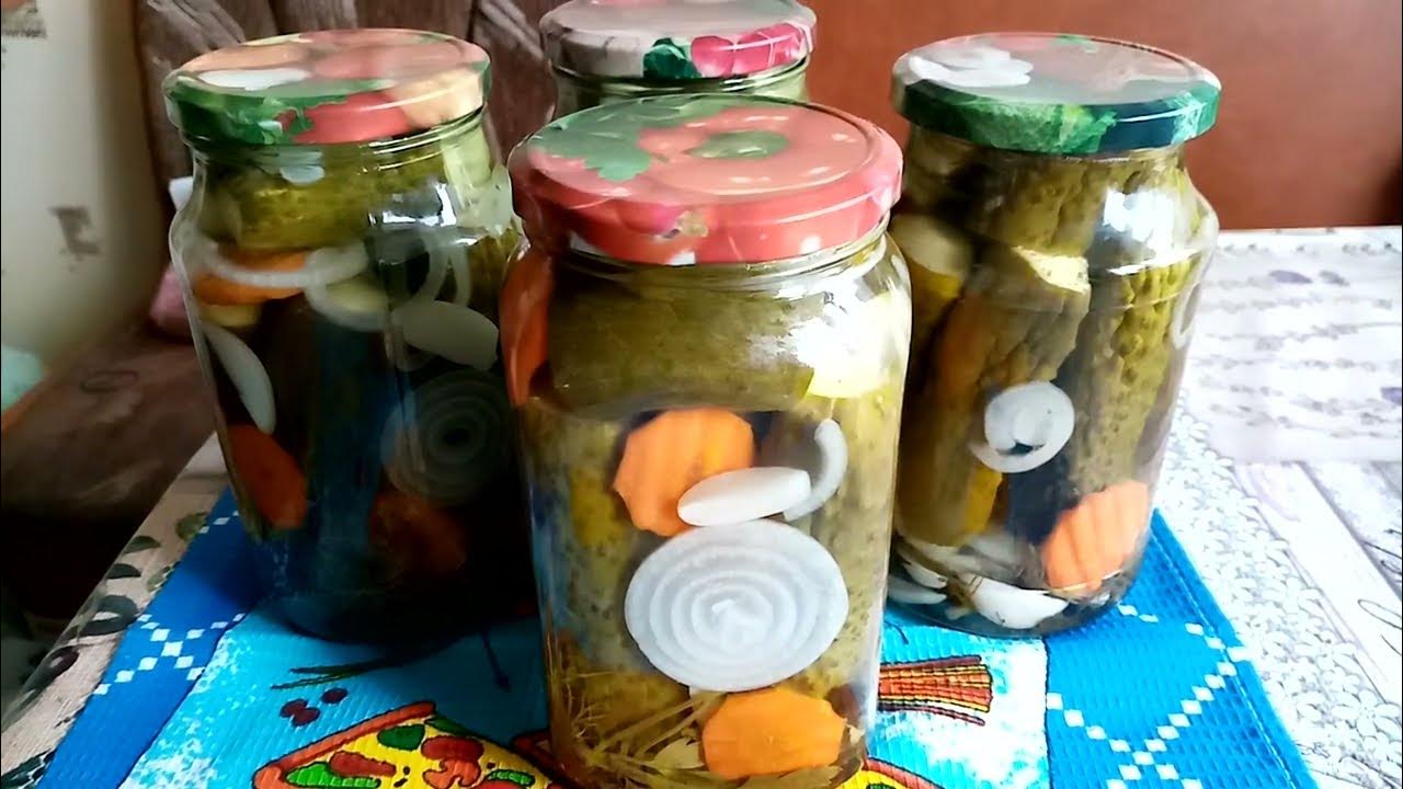 ОГУРЦЫ ПО-ПОЛЬСКИ/С ЛУКОМ И МОРКОВЬЮ. - YouTube