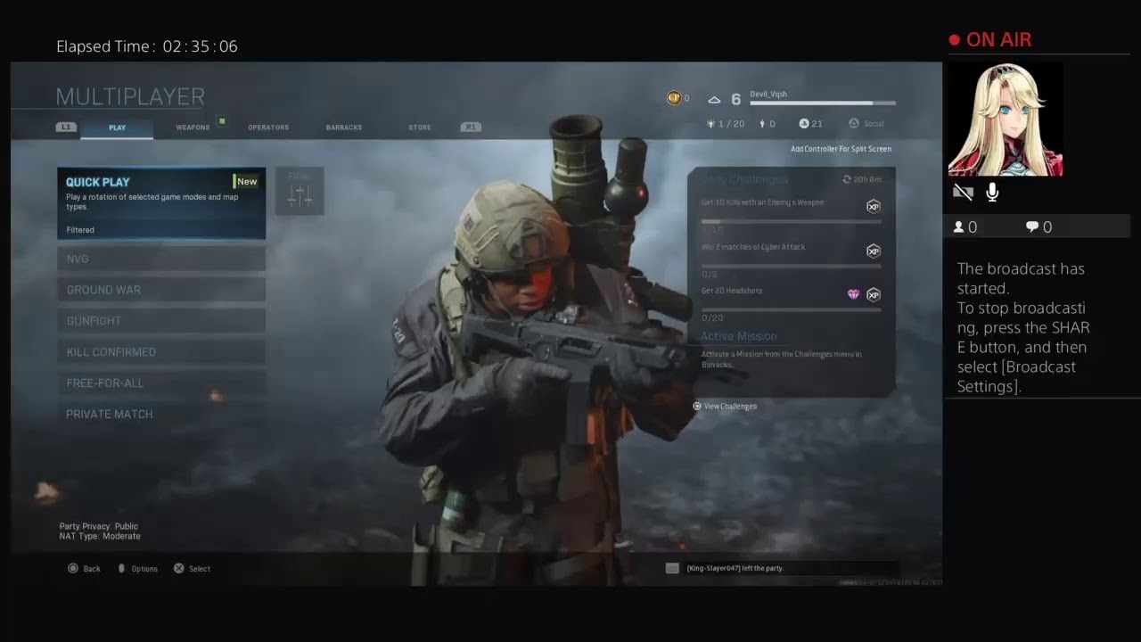 fuzzy_lol_nuts's MW Multiplayer game play Live PS4 Broadcast - YouTube