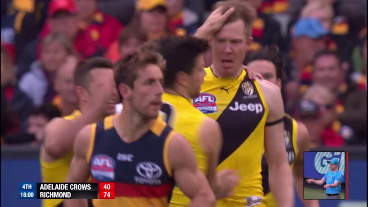 2017 AFL Grand Final Highlights Richmond Adelaide Crows Dustin Martin ...