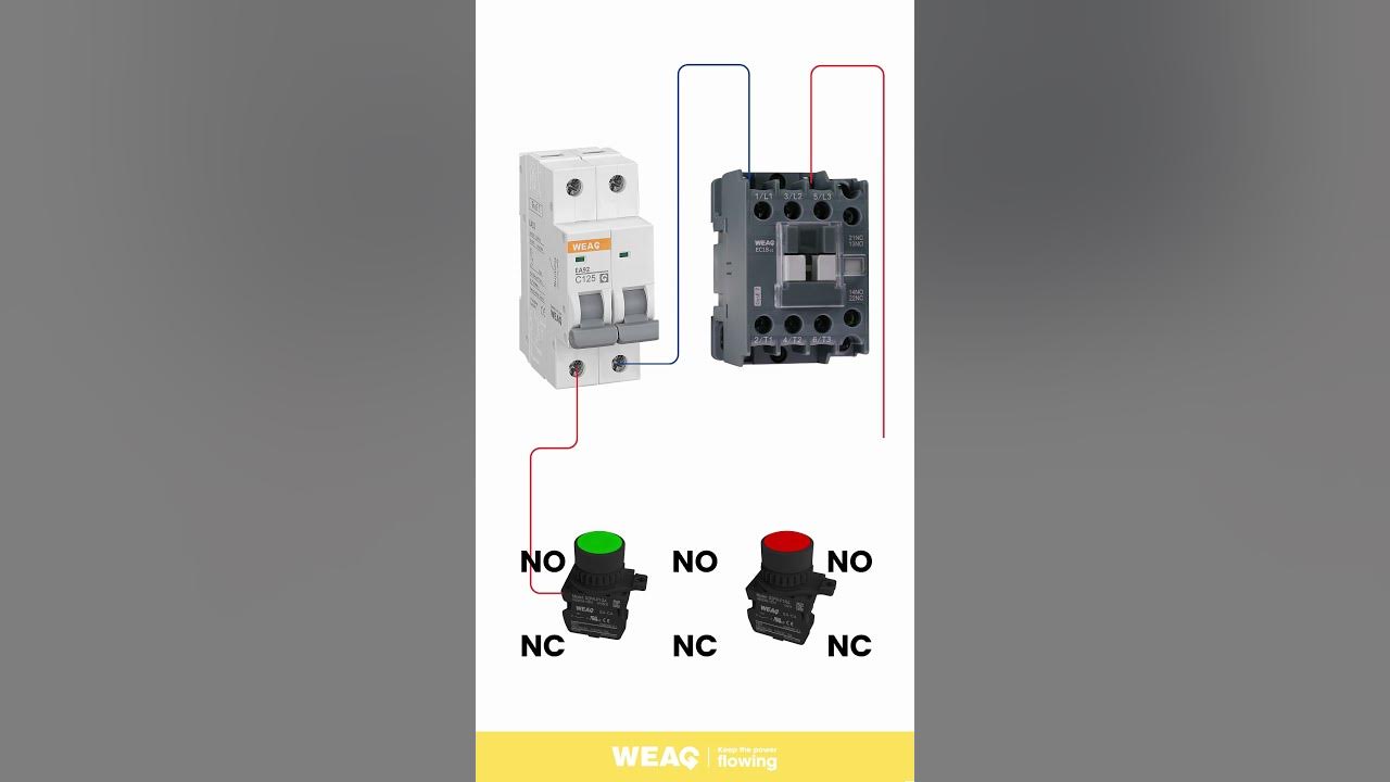 How to Connect MCB and Contactor to Control a Motor with Indicator Light. - YouTube