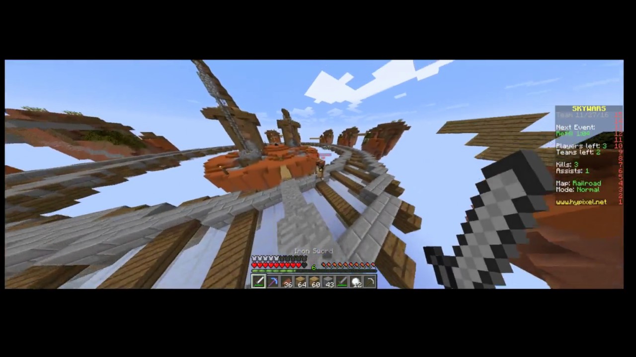 Hypixel Server Sky wars episode 1 - YouTube