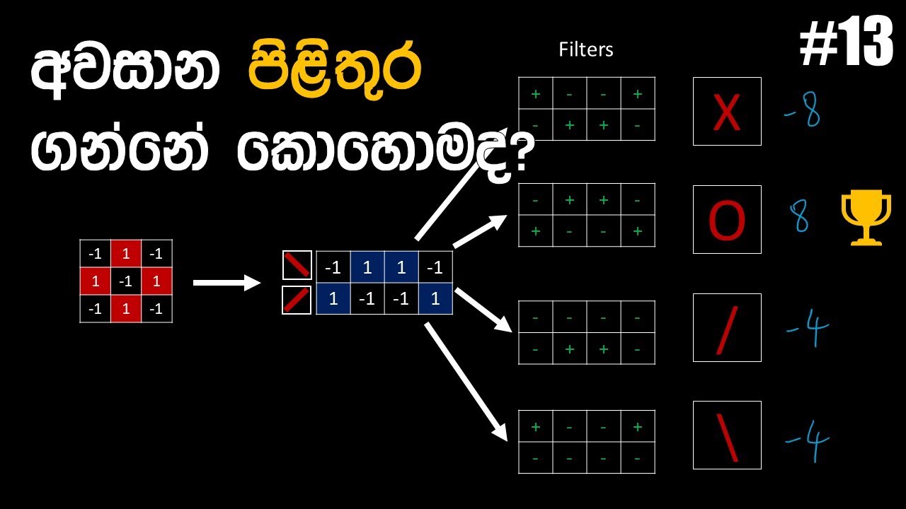 අවසාන පිළිතුර ගන්නේ කොහොමද? Fully Connected Layer - How does a computer ...