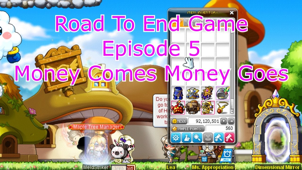 [Maplestory V] Road to End Game Episode 5 : Money Comes Money Goes ...