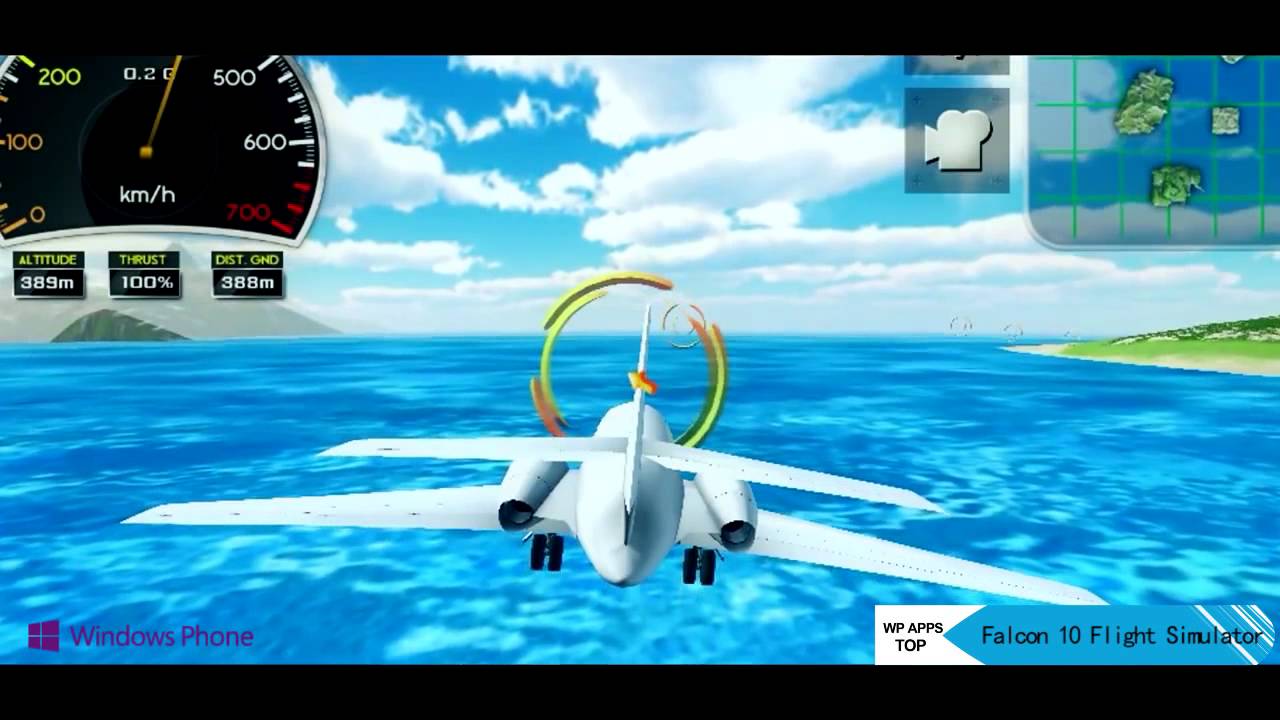 Falcon 10 Flight Simulator - WindowsPhone Gameplay - YouTube