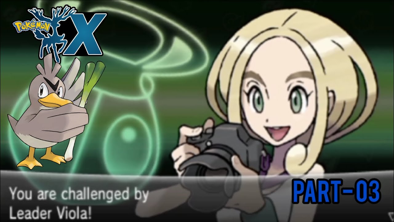 Pokemon X WALKTHROUGH | PART-03 | Defeating First Gym Leader | Catching ...