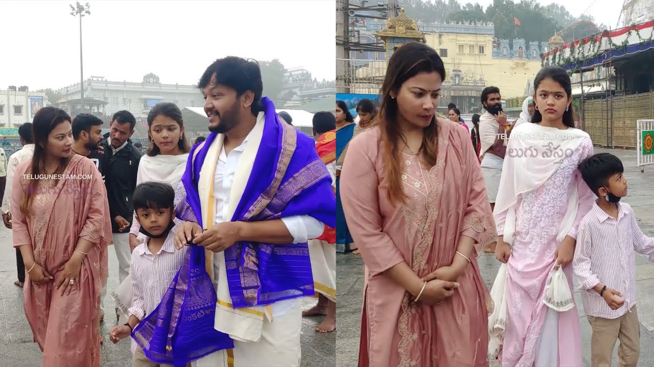 Kannada Actor Ganesh Spotted In Tirumala With Family - YouTube