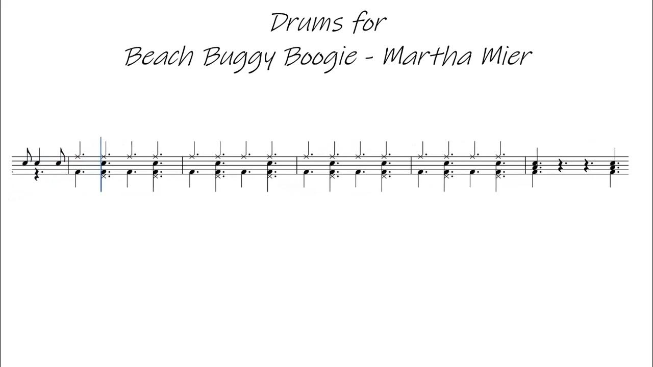 How to Play Beach Buggy Boogie on Drums - YouTube