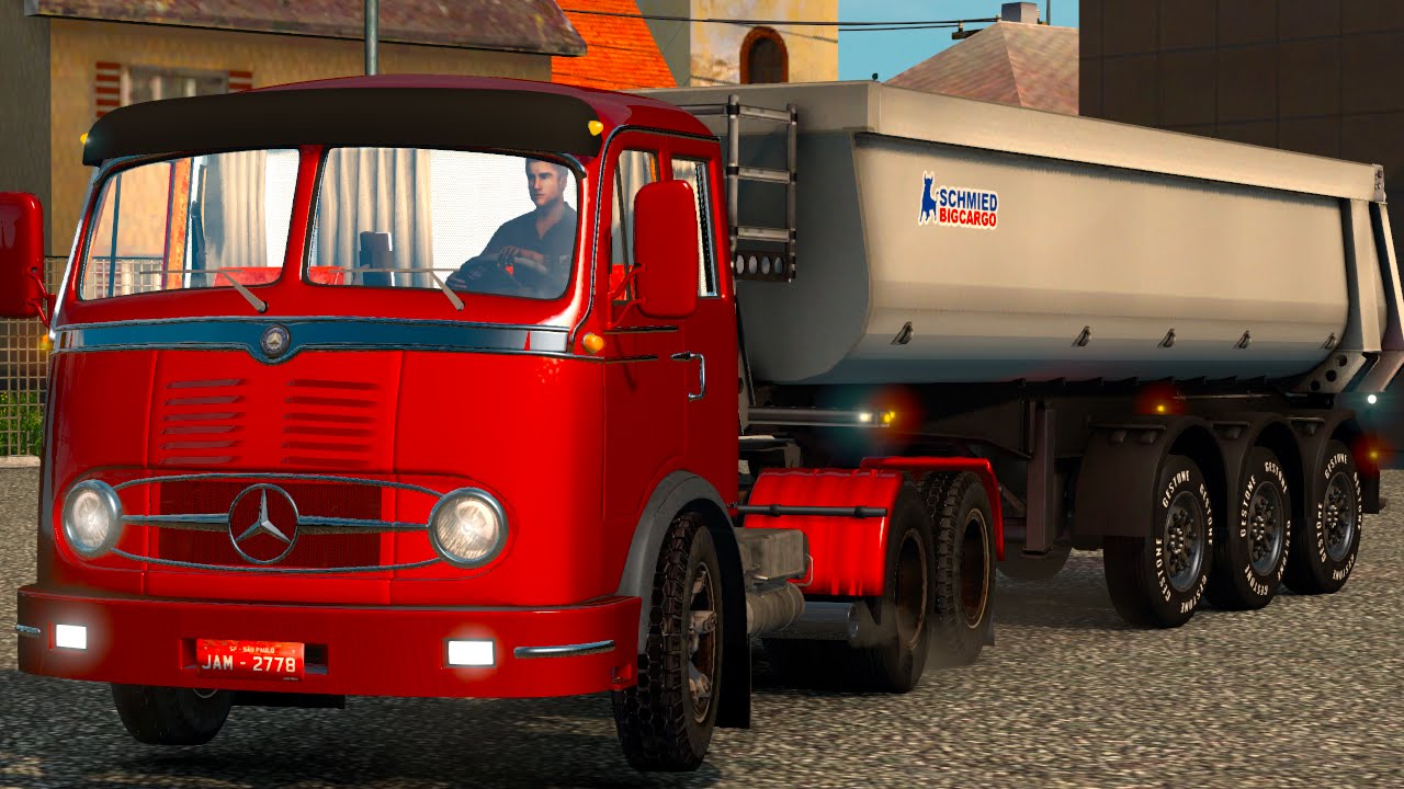 Euro Truck 2 Brasil:EAA mapa - MERCEDES BENZ LP 331 - YouTube