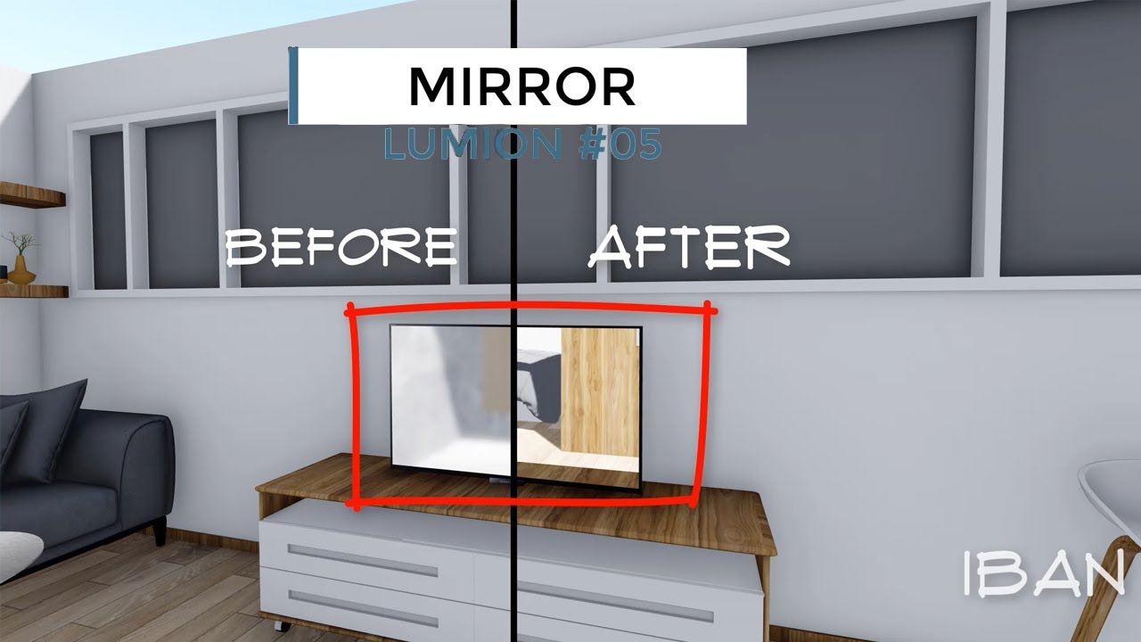 Cara membuat MATERIAL CERMIN di lumion 8.0 | Tutorial Lumion #05 - YouTube