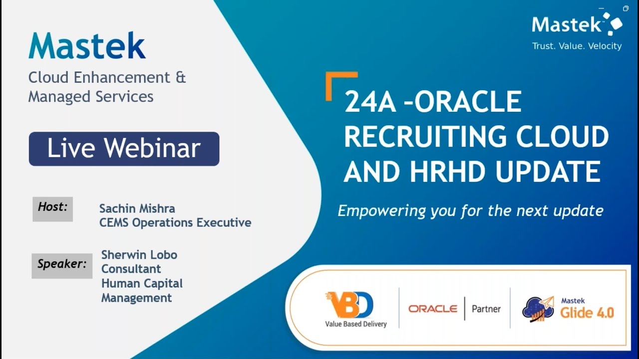 HR Helpdesk & ORC Oracle Quarterly Updates 24A- Mastek Live Advisory ...