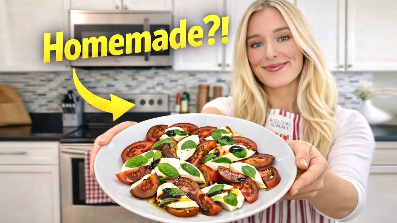 Make Mozzarella at Home in Minutes for THE Perfect Caprese - YouTube